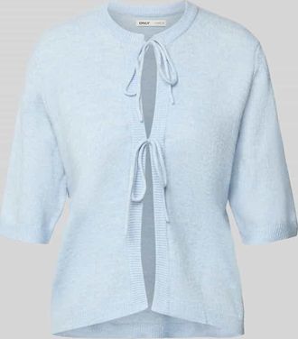 Only Regular Fit Cardigan mit Schn&uuml;rungen Modell SIMONI
