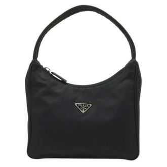 Prada Pre-owned Mv519 Nylon Handbag - Femme - Pre-owned - Noir - Taille: ONE Size