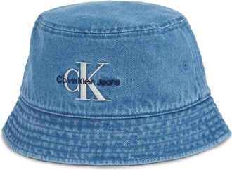 Calvin Klein Hut Calvin Klein Mono Logo Denim Bucket Hat LV04G5021G Blau