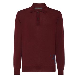 Billionaire Boys Club Woll- und Seidenpullover Polo-Neck LS - - Knitwear - Herren - Rot - 3XL