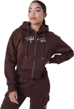 Project X Paris Veste zippé femme Signature Marron L