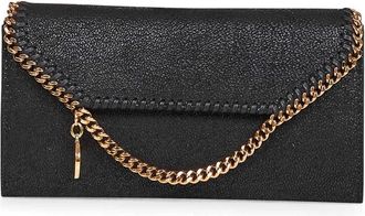 Stella McCartney Femme, Accessoires, Noir, Taille: ONE Size Falabella Continental Wallet