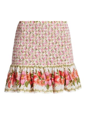 Farm Rio minijupe à fleurs - Rose