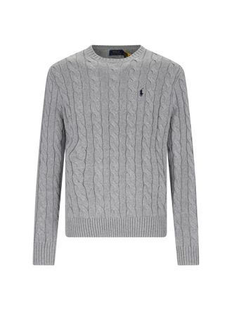 Polo Ralph Lauren Kabelstrick-Logo-Pullover