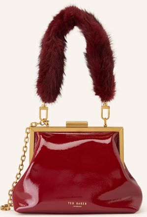 Ted Baker Handtasche Purcel Mit Kunstfell rot