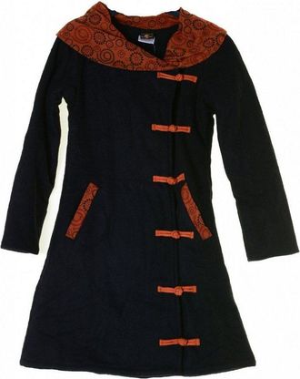 Kunst und Magie Langjacke Wollmantel Jacke Mantel Goa Psy Hippie Boho