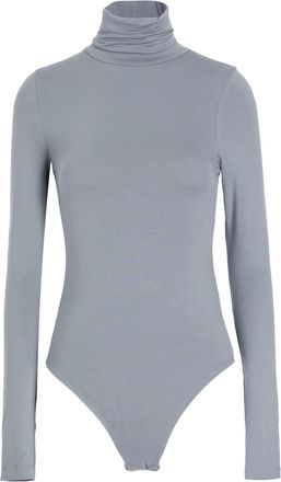 8 by YOOX VISCOSE L/SLEEVE ROLL-NECK BRIEF BODYSUIT