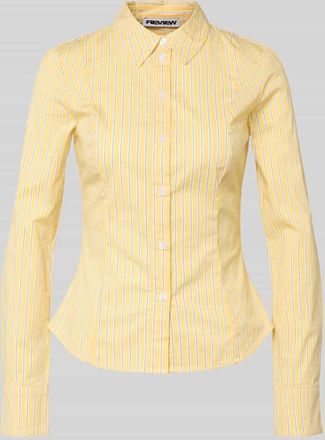 Review Fitted Hemdbluse mit Hemdblusenkragen