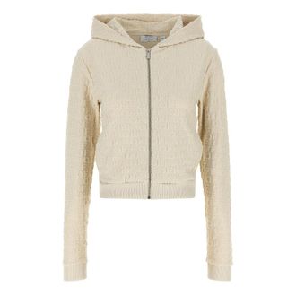Off-white SS Terry Off Slim Zipup Hoodie - - Sweatshirts & Hoodies - Damen - Beige - M