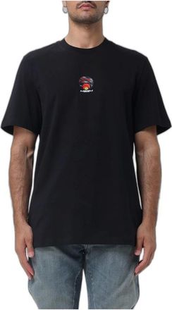 Msgm Msgm - T-shirt graphique - Homme - Tops - Noir - Taille: M