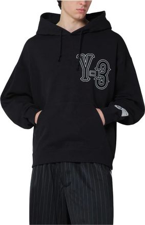 Yohji Yamamoto Homme, Sweatshirts et sweats &agrave; capuche, Noir, Taille: L GFX Sweat &agrave; capuche
