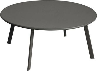 Hesperide Hesperide - Table d appoint de jardin ronde Saona graphite 90x40cm en acier traité époxy - Hespéride