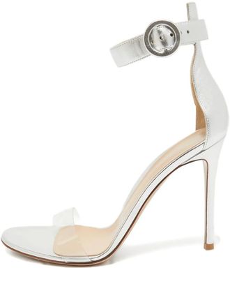 Gianvito Rossi 2024 Portofino Sandalen 110mm - Silber