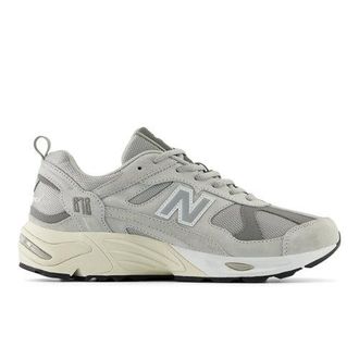 New Balance Herren 878 in Grau/Beige/Schwarz, Wildleder/Mesh, Größe 37.5