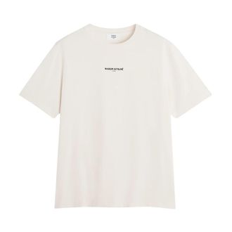 Maison Kitsun&eacute; Paris Comfort Tee - - Tops - Herren - Beige - XL