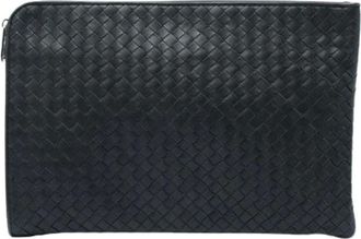 Bottega Veneta Pre-owned Sac bandouli&egrave;re en cuir tress&eacute; - Femme - Pre-owned - Noir - Taille: ONE Size