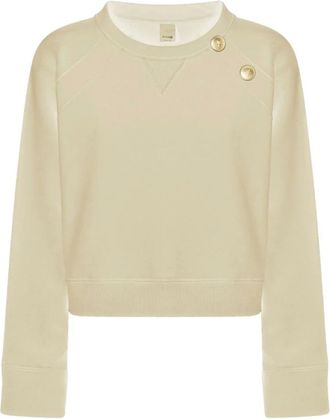 Pinko Pinko, Femme, Pulls, Beige, Taille: 36 FR Pull ras du cou