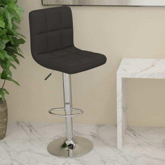 vidaXL Vidaxl - Tabouret de bar Noir Tissu
