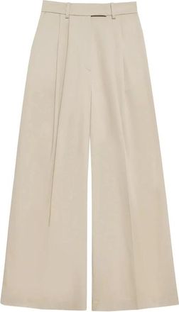 Anine Bing Femme, Pantalons, Beige, Taille: 52 FR Wide Leg Pantalons