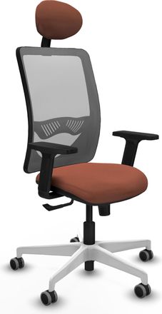 Piqueras y Crespo Hochwertiger ergonomischer Stuhl Zulema mit 2D-Armen, h&ouml;henverstellbarer Lendenwirbelst&uuml;tze und festem Kopfteil, ausgestattet mit 3 Positionen und Sch