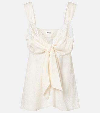 Chlo&eacute; Chlo&eacute; Top aus Seide mit Spitze