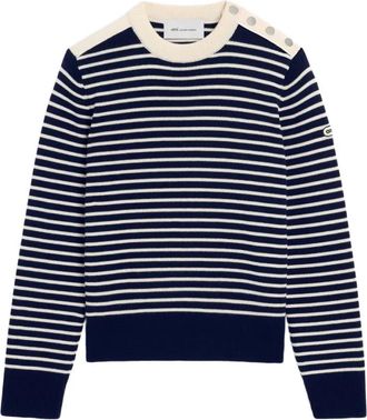 Ami Maille col rond - Homme - Pulls - Bleu - Taille: S