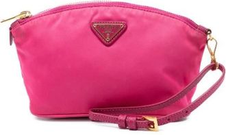 Prada Pre-owned Vintage Nylon Pouch - Femme - Pre-owned - Rose - Taille: ONE Size