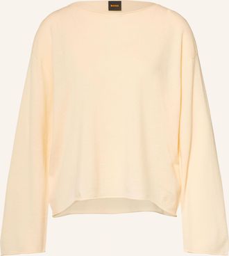 HUGO BOSS Pullover Faprosa Mit Cashmere weiss