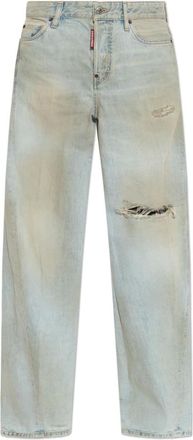 Dsquared2 Femme, Jeans, Bleu, Taille: 34 FR Loose Twst Jeans