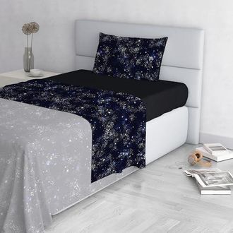 Italian Bed Linen Fashion Bettwäsche-Set Microfaser, made in Italy, Orione, Kleines Doppelbett