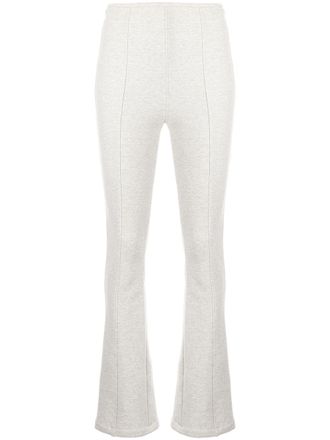 Alexander Wang pantalon évasé à taille haute - Gris