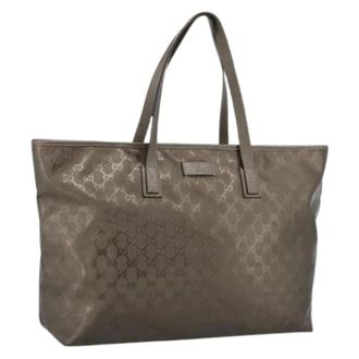Gucci Pre-owned Vintage PVC Tote Bag - Femme - Pre-owned - Gris - Taille: ONE Size