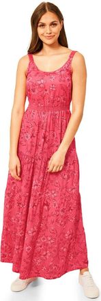 Cecil Damen B143286 Maxikleid Floral, Sunset Coral, M