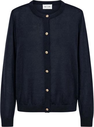 Sand Copenhagen Delmy Cardigan - - Knitwear - Damen - Blau - M