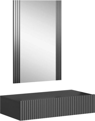 Mirjan24 Coiffeuse Remeta 108, Anthracite, Miroir, 97x80x42cm
