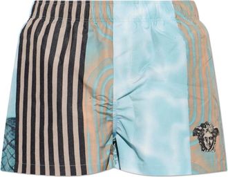 Versace Homme, Maillots de bain, Bleu, Taille: M Short de bain imprim&eacute;