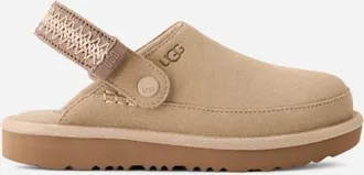 UGG Goldenstar braid Clog f&uuml;r Kinder in Brown, Gr&ouml;&szlig;e Wildleder