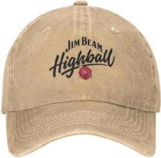 Generic Casquette de Baseball d&eacute;contract&eacute;e Jin Beam Whiskey pour Homme et Femme Style d&eacute;lav&eacute; Vieilli id&eacute;ale Les activit&eacute;s Plein air Cadeaux Sport Loisirs