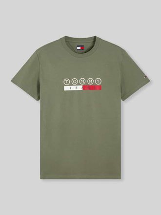 Tommy Jeans Regular Fit T-Shirt aus reiner Baumwolle mit Logo-Print