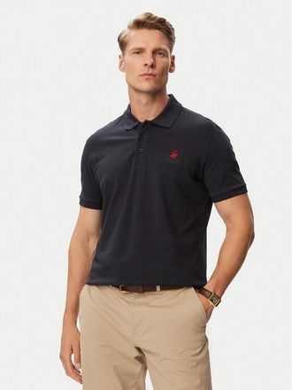 Beverly Hills Polo Club Poloshirt P-SS26M-P42560_Red LogoNVY Dunkelblau Regular Fit