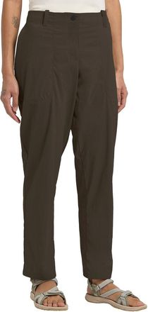 Jack Wolfskin Outdoorhose JACK WOLFSKIN DESERT PANTS W, Damen, Gr. 36, Normalgr&ouml;&szlig;en, braun (obsidianmoss), Obermaterial: 95% Polyamid, 5% sonstige Fasern, Hosen Out