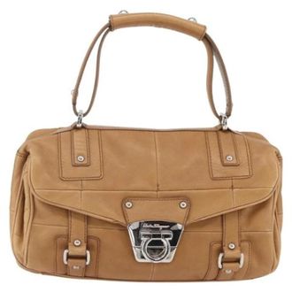 Ferragamo Pre-owned Lederhandtasche - - Pre-owned - Damen - Braun - ONE SIZE