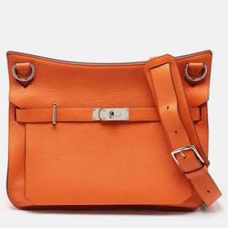 Herm&egrave;s Pre-owned Leder crossbody-taschen - - Pre-owned - Damen - Orange - ONE SIZE
