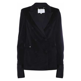 Kocca Doppelreihige Wildlederjacke - - Jackets - Damen - Schwarzk - XS
