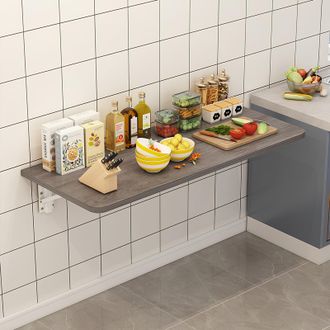 Generic Klapptisch F&uuml;r W&auml;sche, Wandklapptisch Wandmontierter Klapptisch F&uuml;r B&uuml;ro Und Zuhause, Schwimmender Schreibtisch F&uuml;r Kleine R&auml;ume, Funktionaler H&auml;ngesc