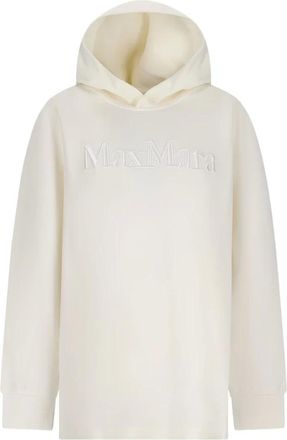 Max Mara Femme, Sweatshirts et sweats &agrave; capuche, Blanc, Taille: 42 FR Visiera Sweat &agrave; capuche