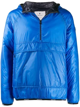 Woolrich coupe-vent matelass&eacute; &agrave; col zipp&eacute; - Bleu