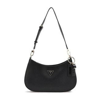 Guess Femme, Sacs, Noir, Taille: ONE Size Sac Bandouli&egrave;re Noir en Similicuir