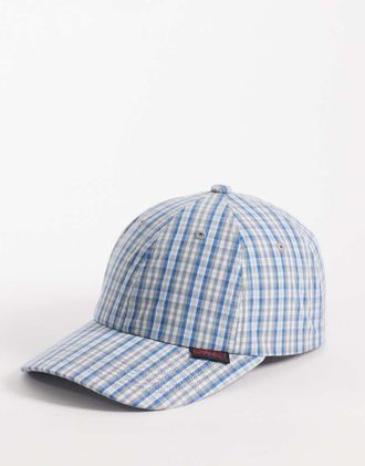 Gramicci Millwood - Karierte Kappe in Marineblau