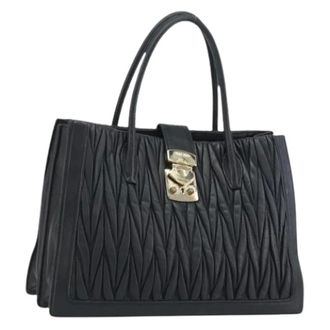 Miu Miu Sac &agrave; main Pre-owned - Femme - Pre-owned - Noir - Taille: ONE Size